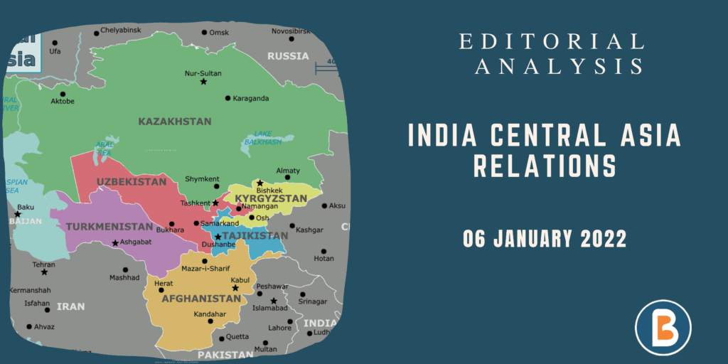 INDIA CENTRAL ASIA RELATIONS - Believers IAS Academy