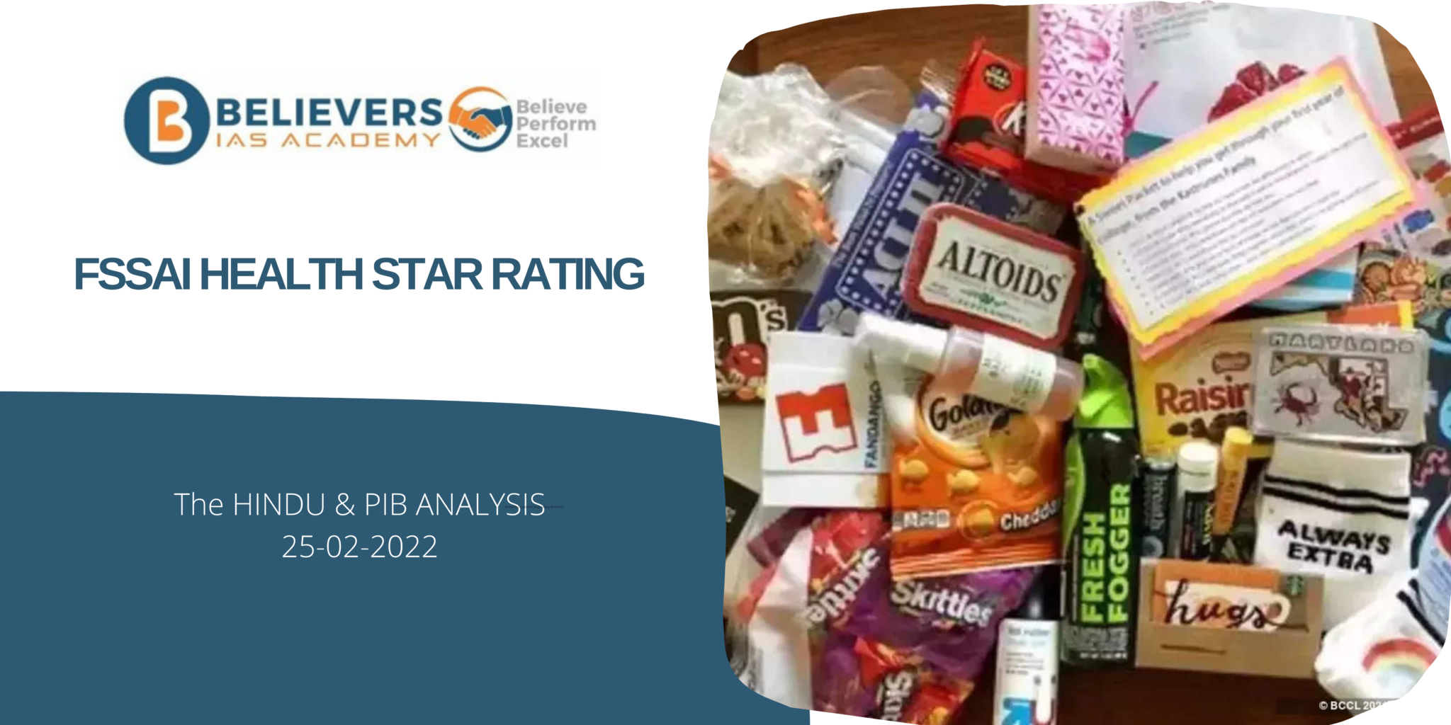 FSSAI Health Star Rating - Believers IAS Academy