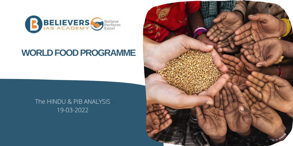World Food Program - Believers IAS Academy
