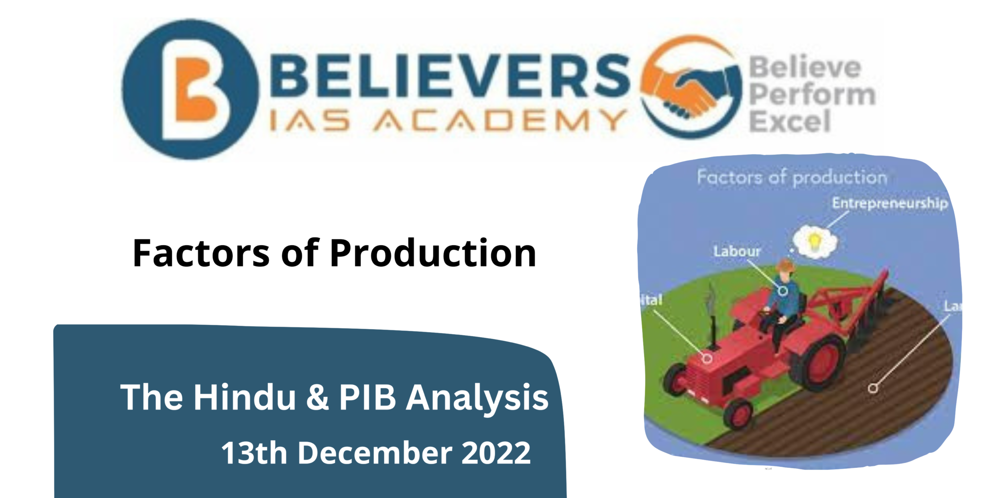 Factors of Production - Believers IAS Academy