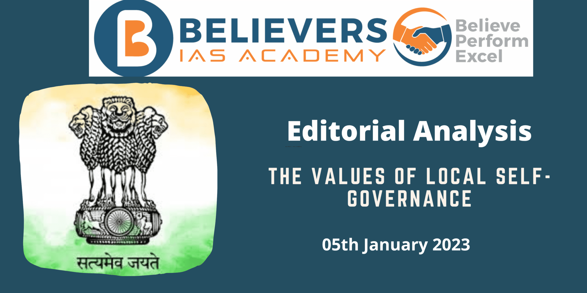 The values of local self-governance - Believers IAS Academy