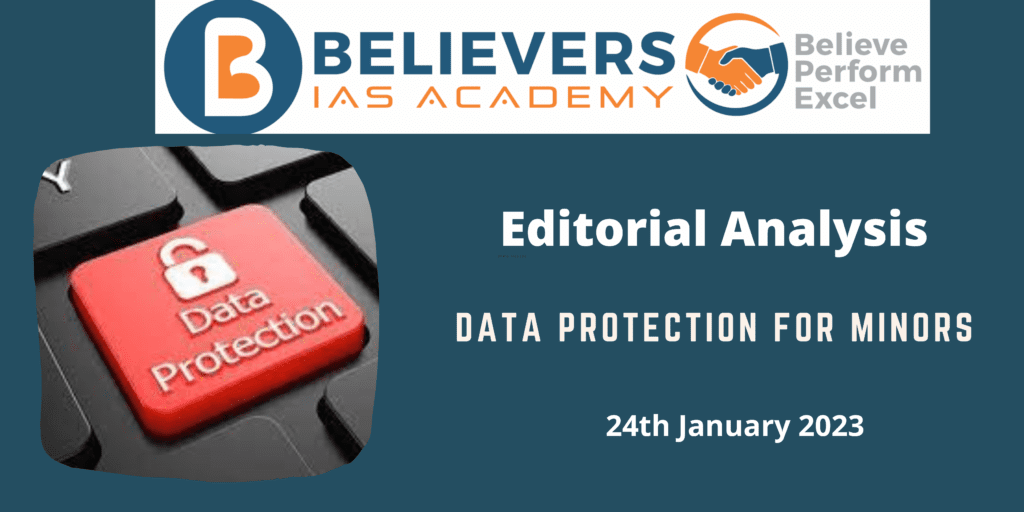 Data Protection for Minors - Believers IAS Academy