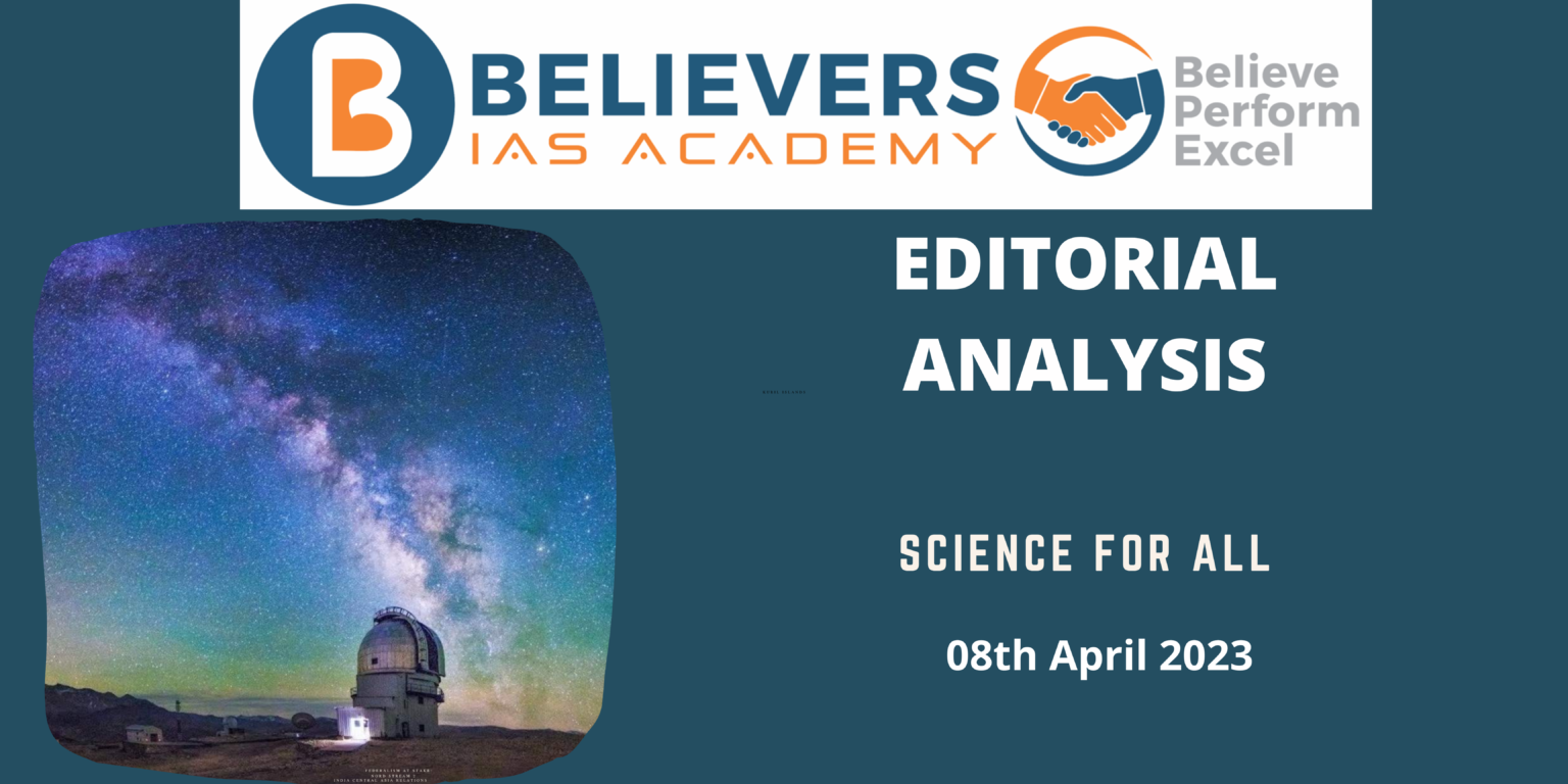 Science For All - Believers IAS Academy